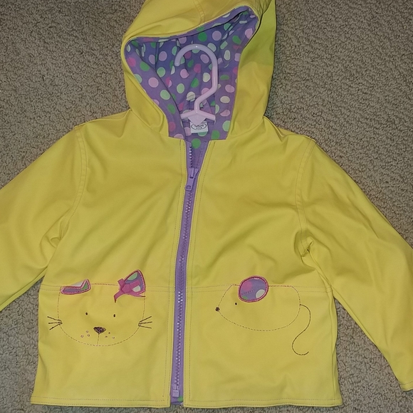 Talbots | Jackets & Coats | Infant Girls Yellow Cat Mouse Hooded ...